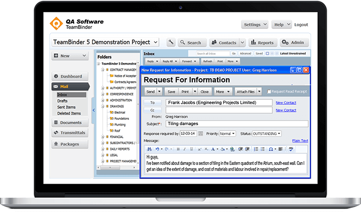Cloud-based Project Document Collaboration System - TeamBinder